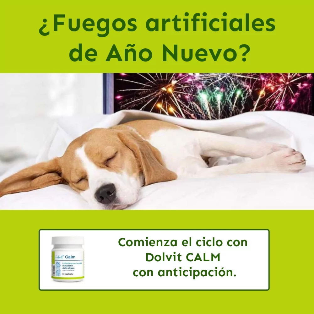Suplemento Relajante Ansiolítico Natural Dolvit Calm 30 Tab Dolfos Pet