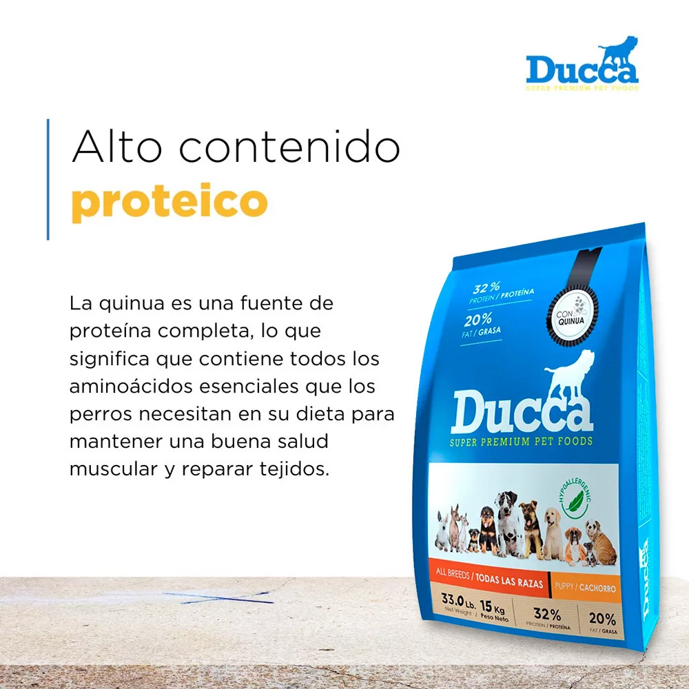 Ducca Cachorro Super Premium 15Kg | Nutrición Completa | Patmo Pet