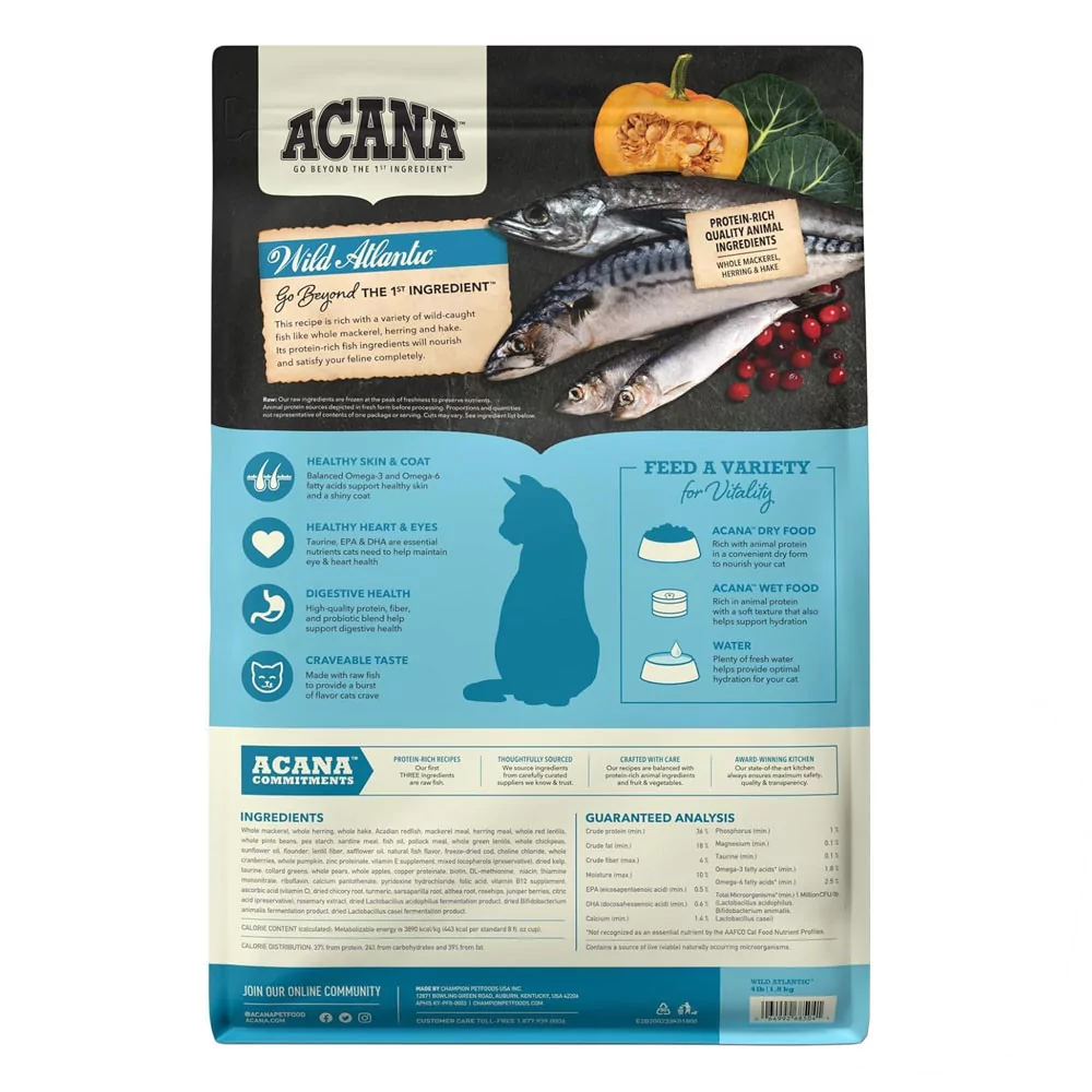 Alimento Acana para Gato Adulto Wild Atlantic Pescado 1.8Kg