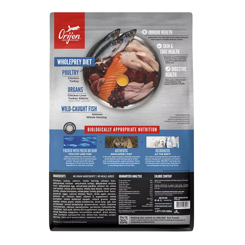 Alimento Orijen Original Para Perros Todas las Razas 10.6kg